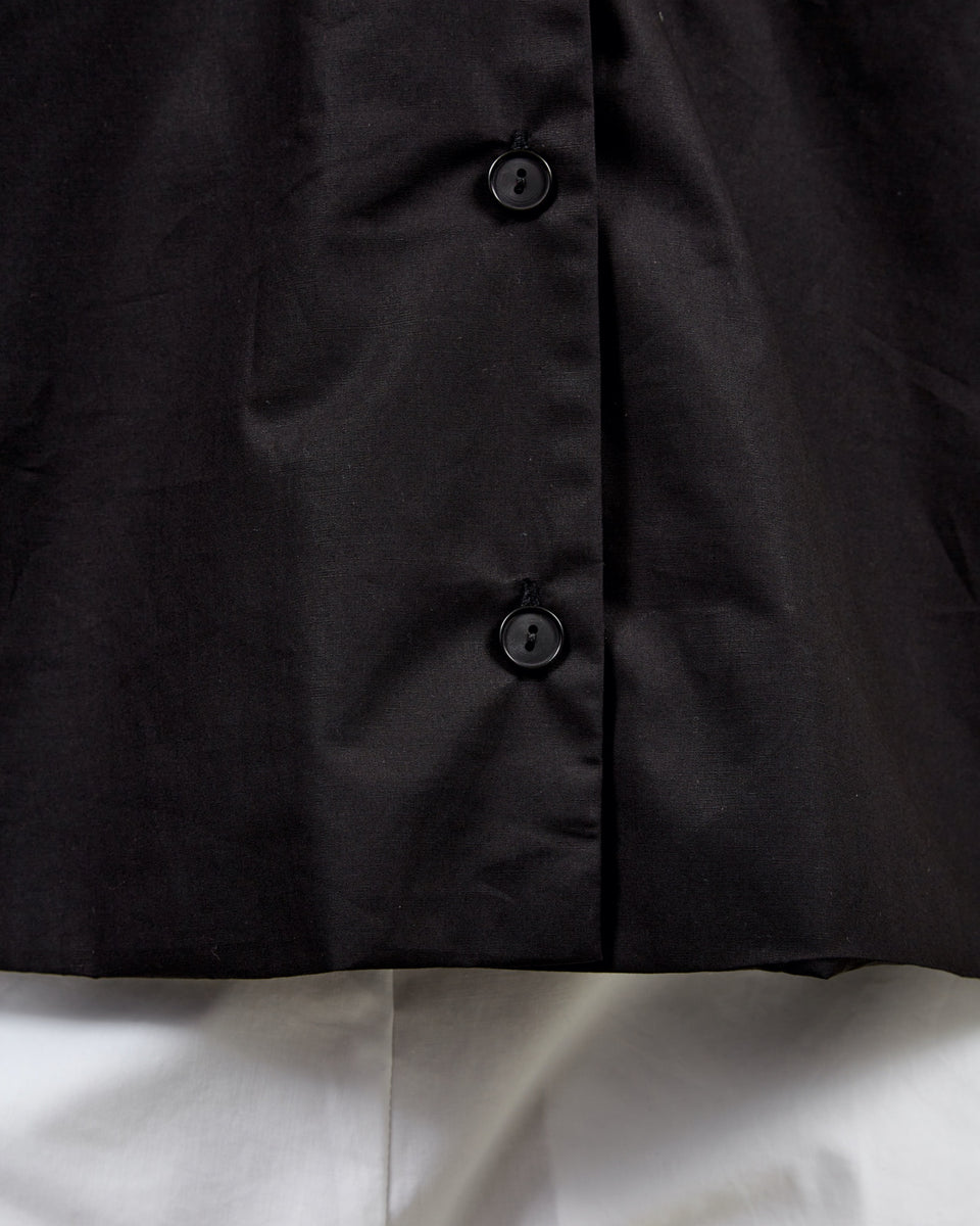 BANYAN TOP POPLIN BLACK – Maison Mara