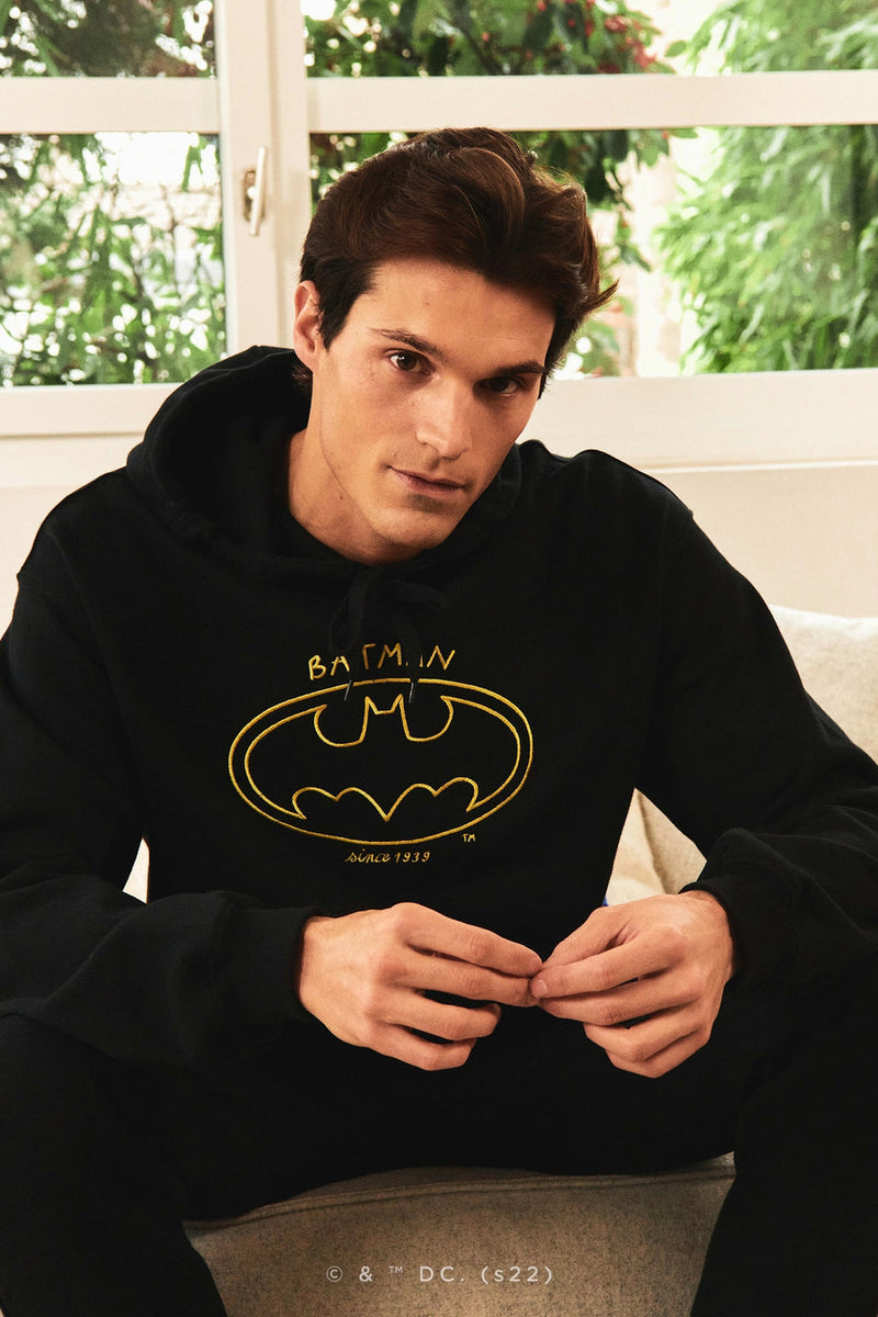 SWEATER BATMAN LOGO BLACK – Maison Mara